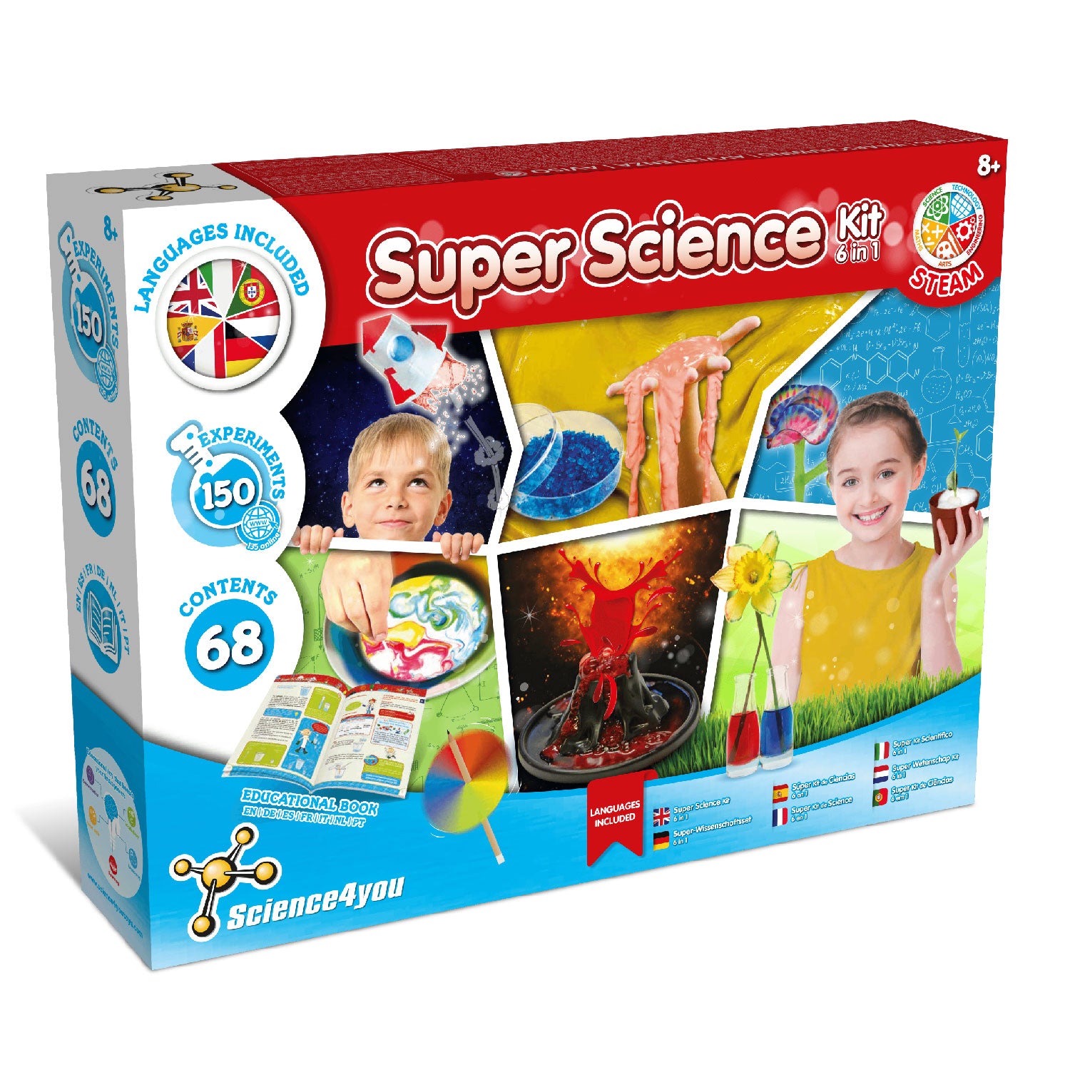 Super Science Kit For Kids 150 Experiments – Science4you, LTD
